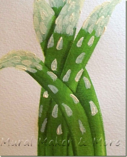 How to paint Asparagus - Just Paint It Blog
